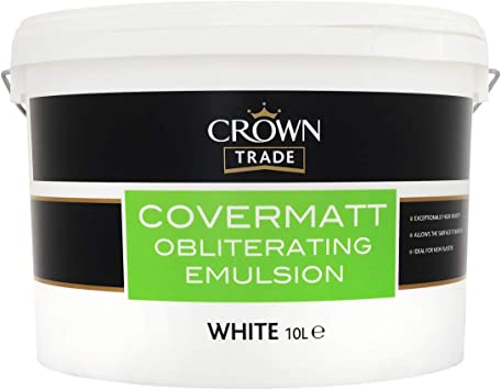 Crown Trade Covermatt Obliterating Emulsion White 10lt (2 for €55 ...